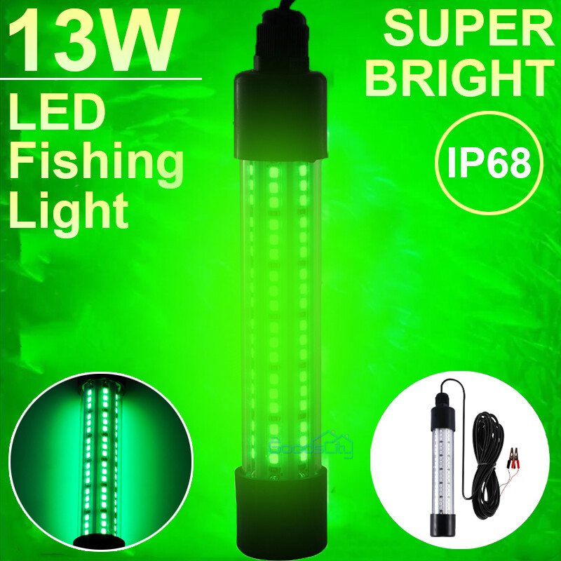 900000000Lumen 12V 126 LED Green Underwater Fishing Light Lamp Fish ...