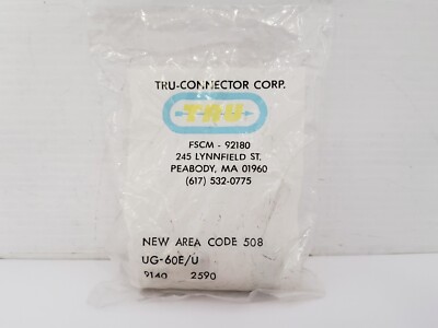 TRU-CONNECTOR UG-60E/U RF CONNECTOR NIB | eBay