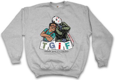 TGIF I SWEATSHIRT PULLOVER it's Friday Family Steve Jason Urkel Fun ...