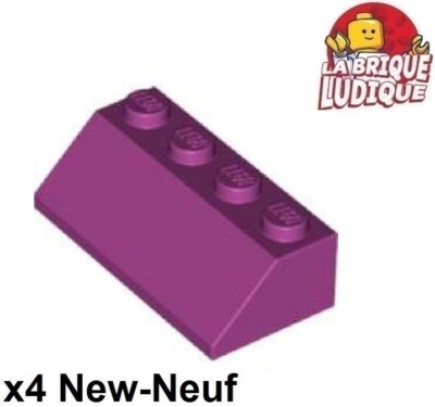 LEGO 4x Slope Brick Gradient Angled Roof 45 2x4 Magenta 3037 New | eBay ...