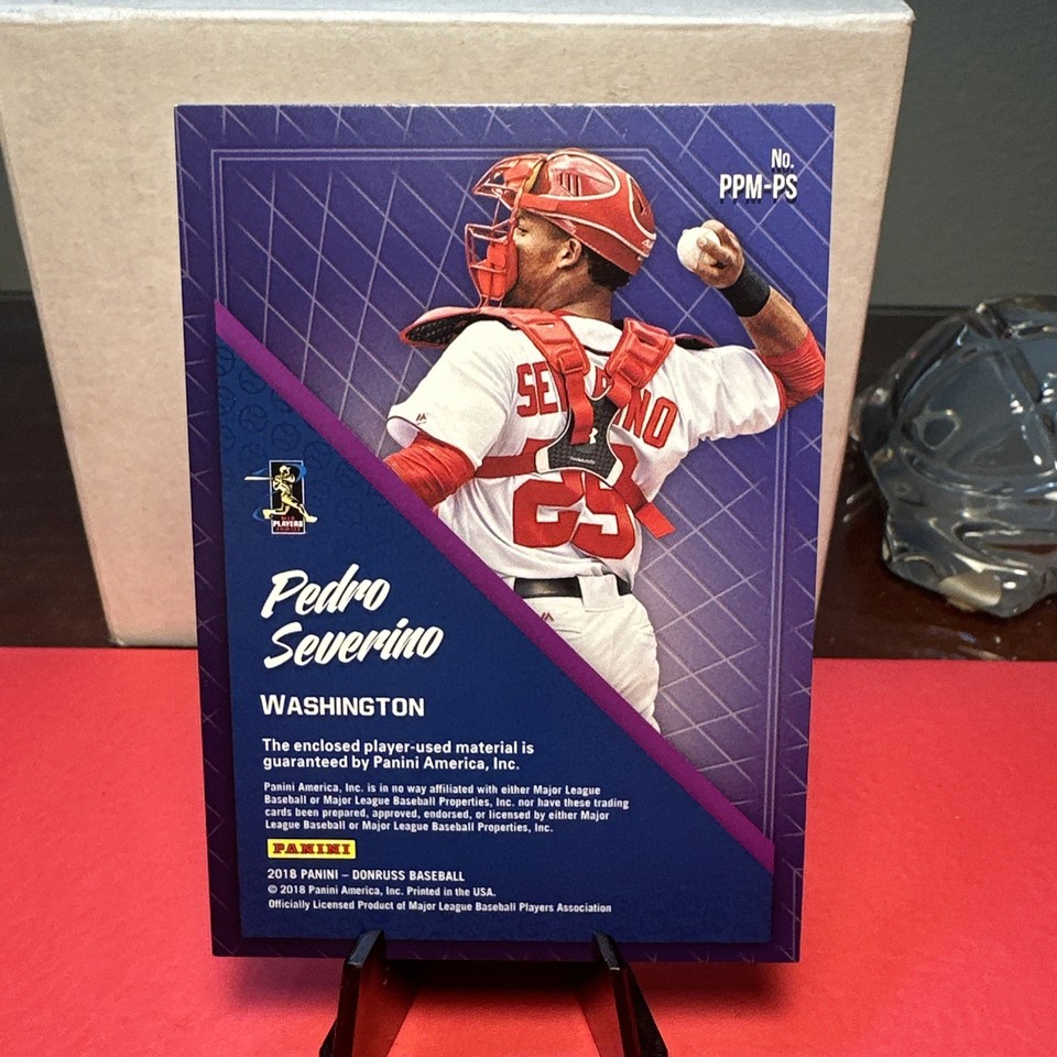2018 Panini Donruss Promising Pros Materials - Pedro Severino #PPM-PS ...