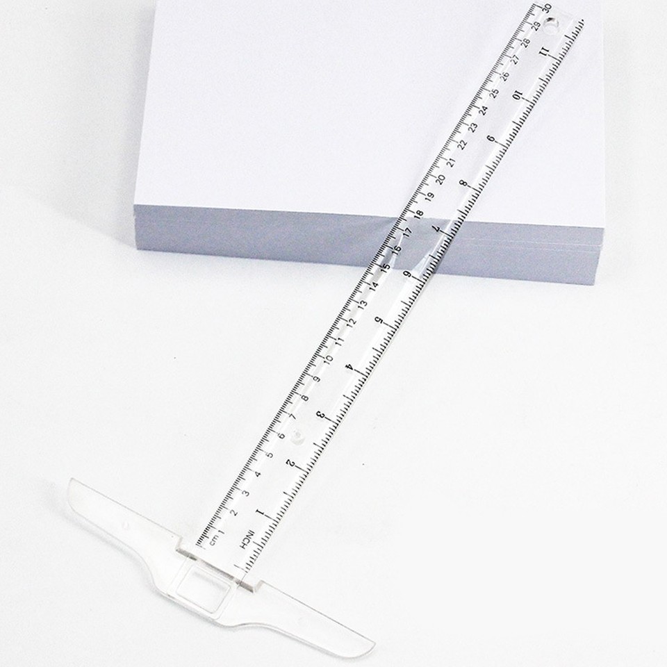4 Pcs Architecture Ruler T-shaped Rulers Measuring T-ruler Plastic ...