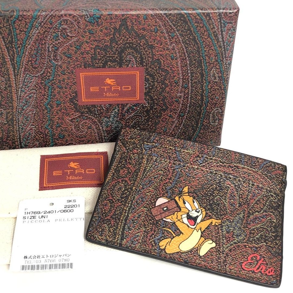 ETRO Etro Card Case Tom and Jerry Paisley Pattern | eBay