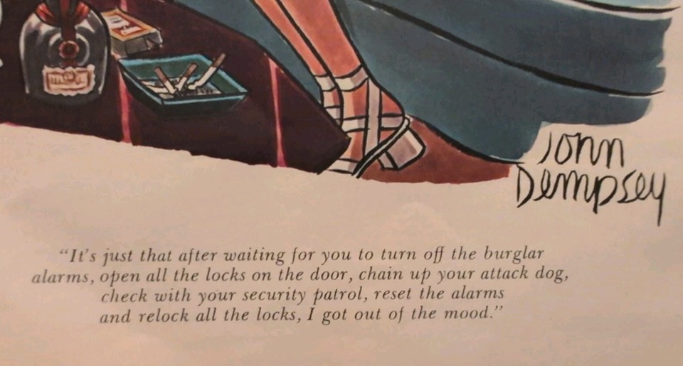 Vintage Playboy Magazine Full Page Cartoon By John Dempsey Adult Humor ...