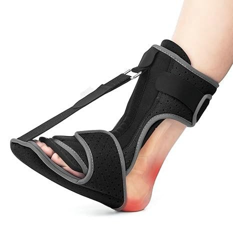 Plantar Fasciitis Night Splint: Brace One Size, Black-Gray | eBay