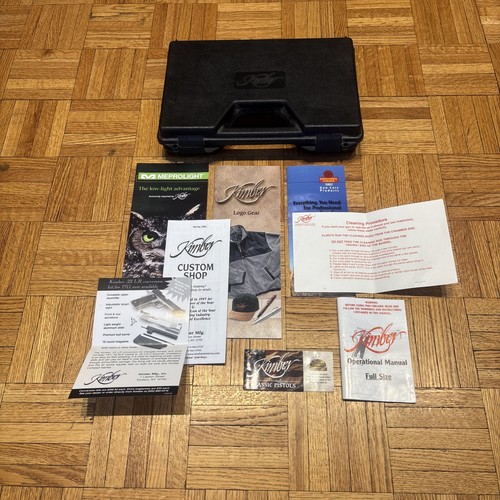 Kimber Custom TLE 11 .45 ACP Pistol Plastic Case + Paperwork | eBay UK