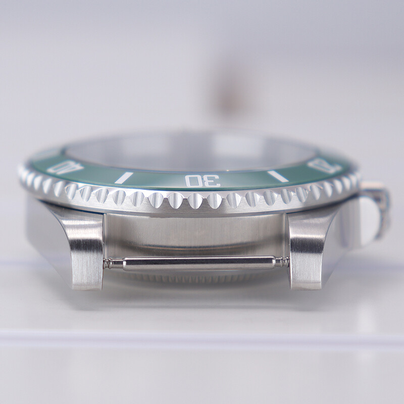 40mm Luxury men Diver Watch Cases Glass Exhibition back For Seiko nh35 ...