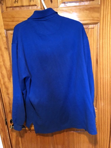 MTA Pro Long Sleeve Sweater Mens Blue Size Large RN 48711 | eBay