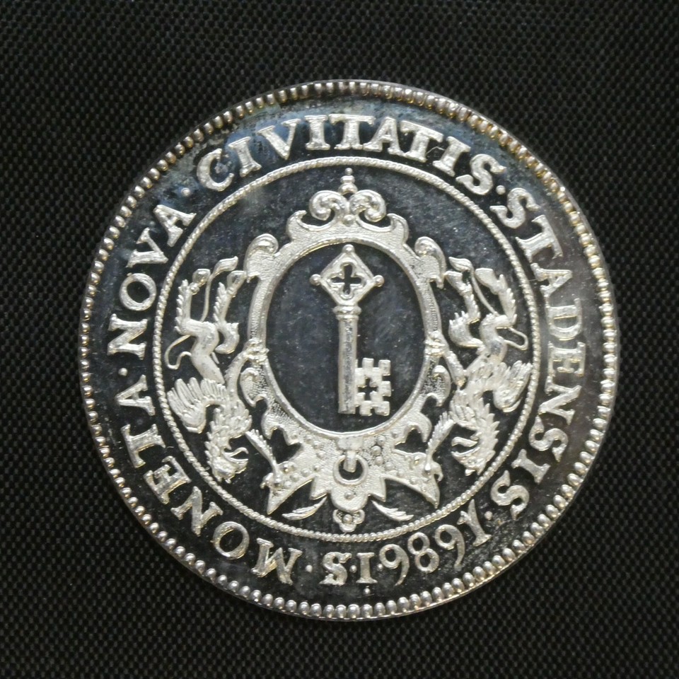 1686 German States STADE Thaler 1973 Restrike .99999 Fine Silver Coin ...