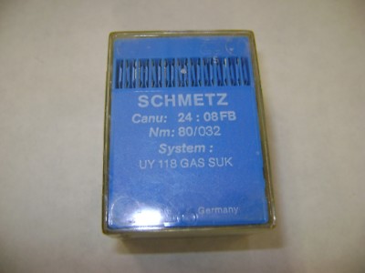50 SIZE 80/032 SCHMETZ UY118 GAS SUK INDUSTRAL SEWING MACHINE NEEDLES ...