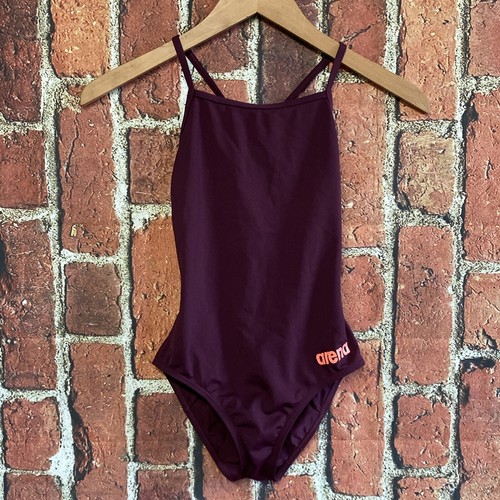 ARENA Youth One Piece Swimsuit Purple Size 28 Racer Back | eBay