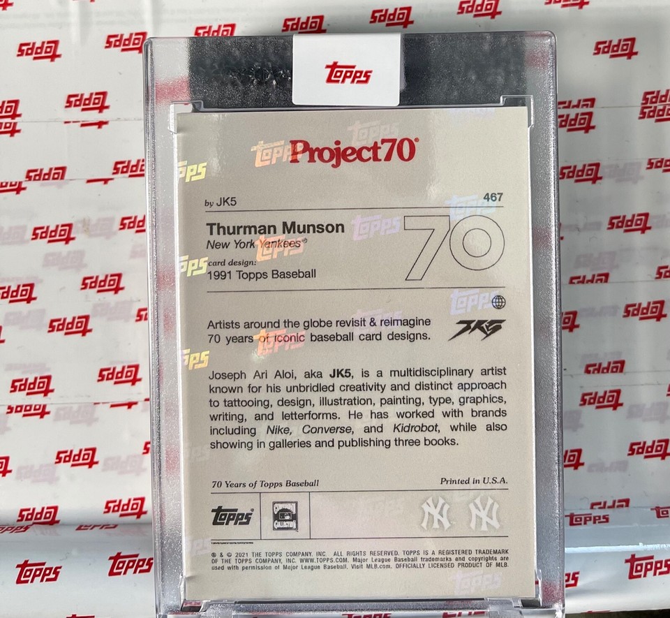 Topps Project 70® Card 467 - 1991 Thurman Munson by JK5 - PRESALE - NY ...
