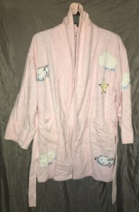 Vintage Intimate Essentials bath robe, XL Powder blue Pink Yellow | eBay