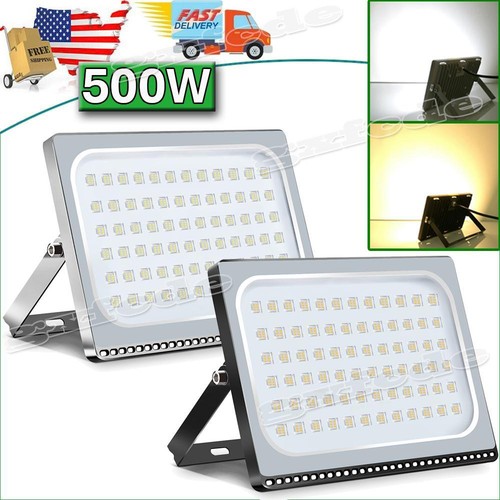 500W 500 Watt LED Flood Light Lamp Spot Spotlight Floodlights Garden ...