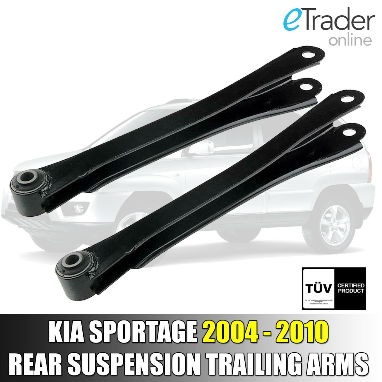 For Kia Sportage Rear Left Right Wishbone Suspension Trailing Arms 2004 ...