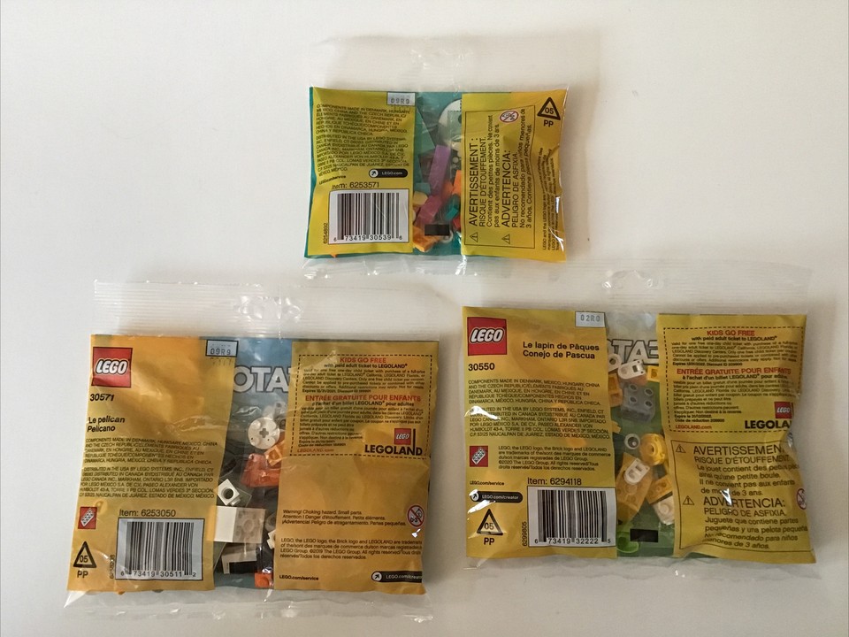 lego creator lot 30571, 30550, 30545 legoland hotel room prize | eBay