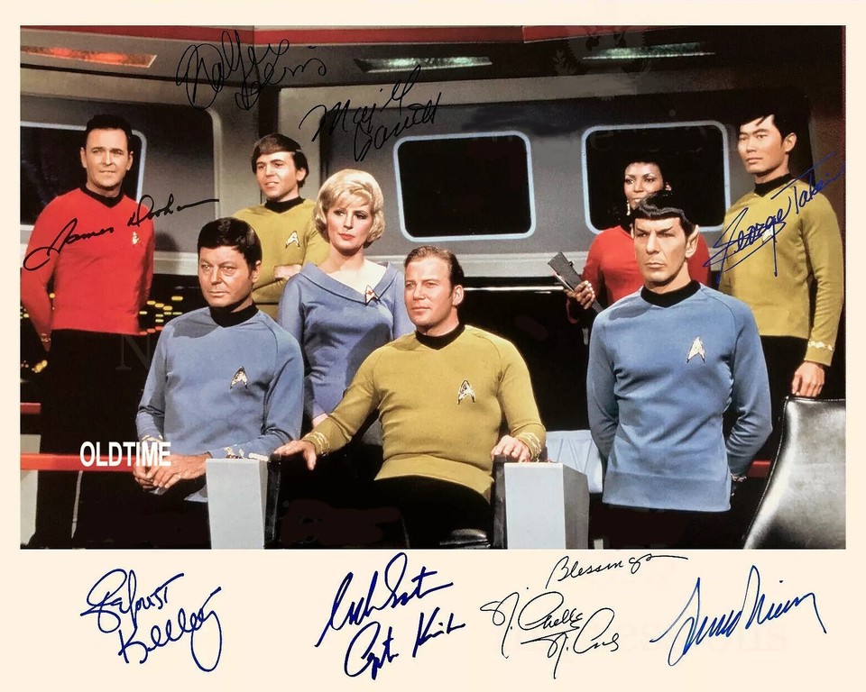 Set of 2 Star Trek Original Cast TV & Movie Autographed Signed Reprint ...
