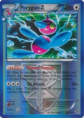 Porygon-Z - 74/101 - Holo Rare - Reverse Holo PL/MP, English Pokemon ...