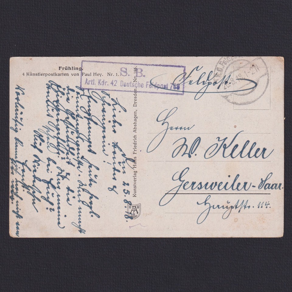 GERMANY, Postcard, Paul Hey, #1, 'Frühling', Feldpost | eBay