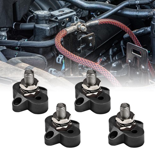 4pc 48V DC Max M10 Battery Ground Distribution Terminal Block Stud ...