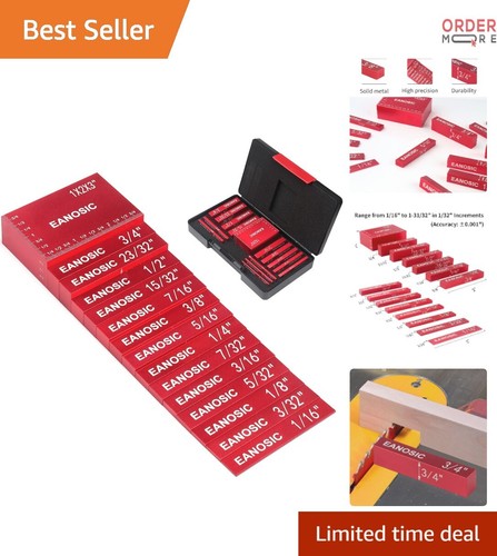 Setup Blocks Aluminum Height Gauge Set 15pcs Precision Woodworking ...
