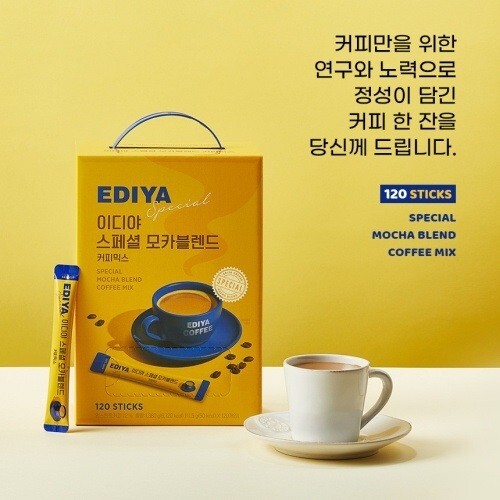 EDIYA Special Mocha Blend Korean Instant Coffee Mix Stick 11.5g (20T ...