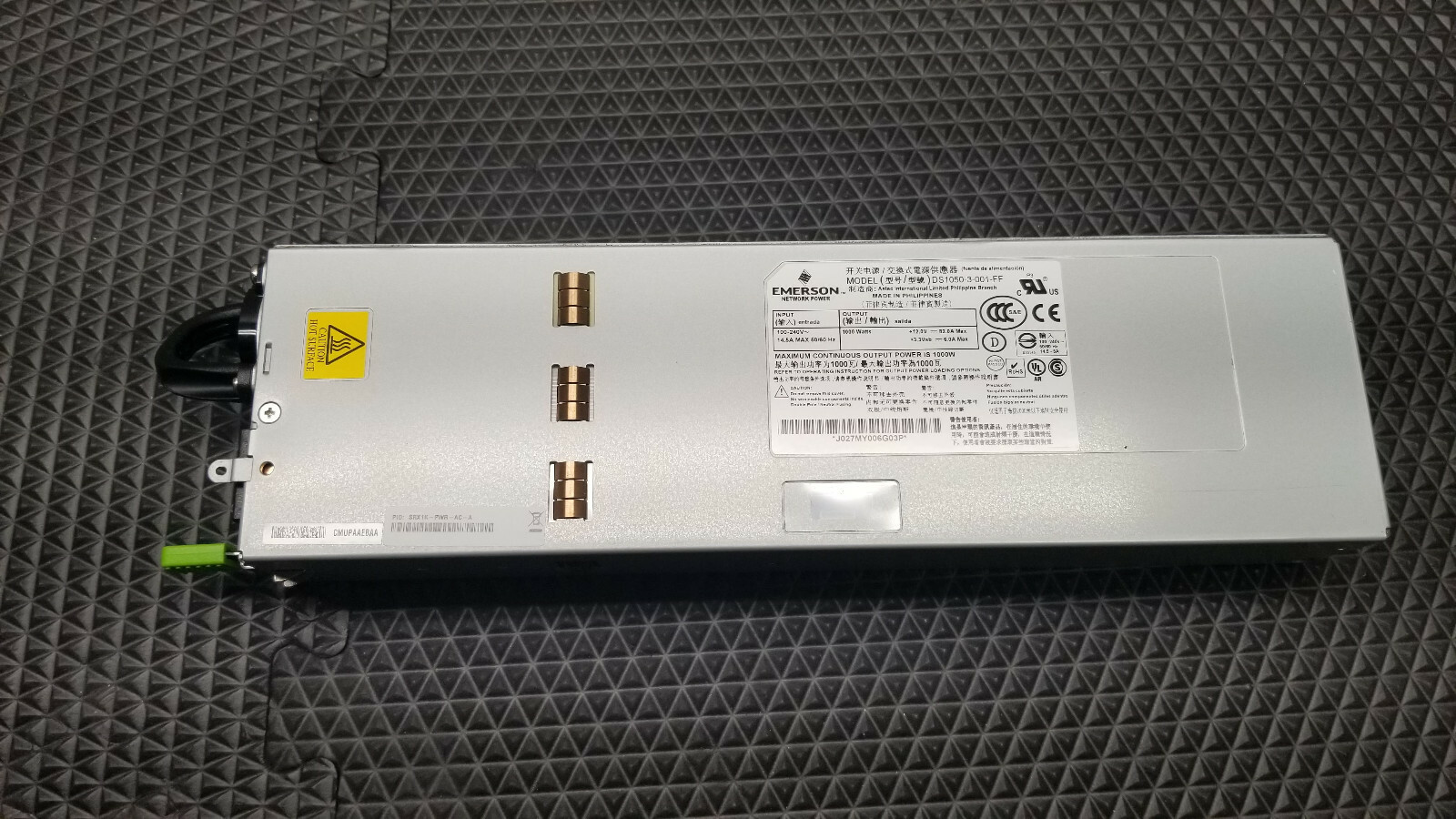 JUNIPER SRX1K-PWR-AC-A 1000W AC Power Supply for SRX1400 DS1050-3-001-F ...