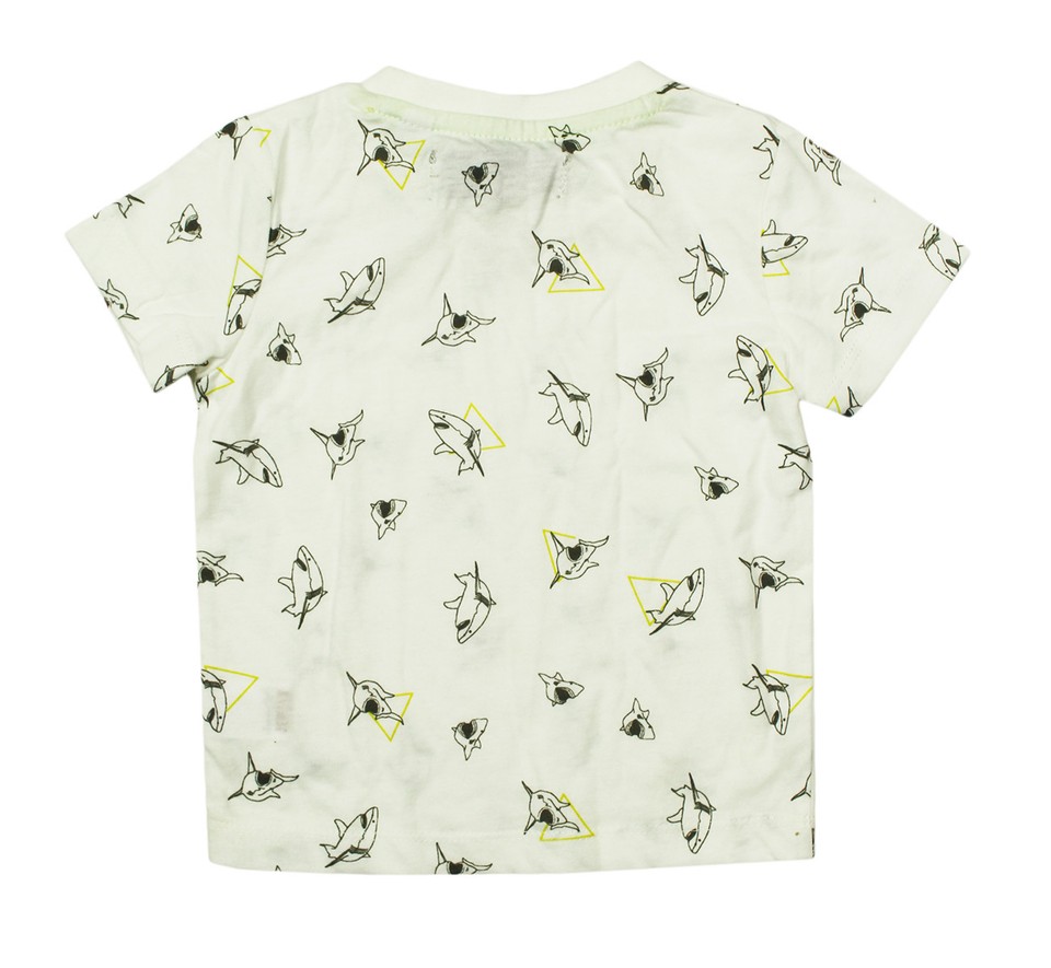 NEW LITTLE KIDS INFANT BOYS SOVEREIGN CODE SHARK WHITE T SHIRT TEE 12M ...