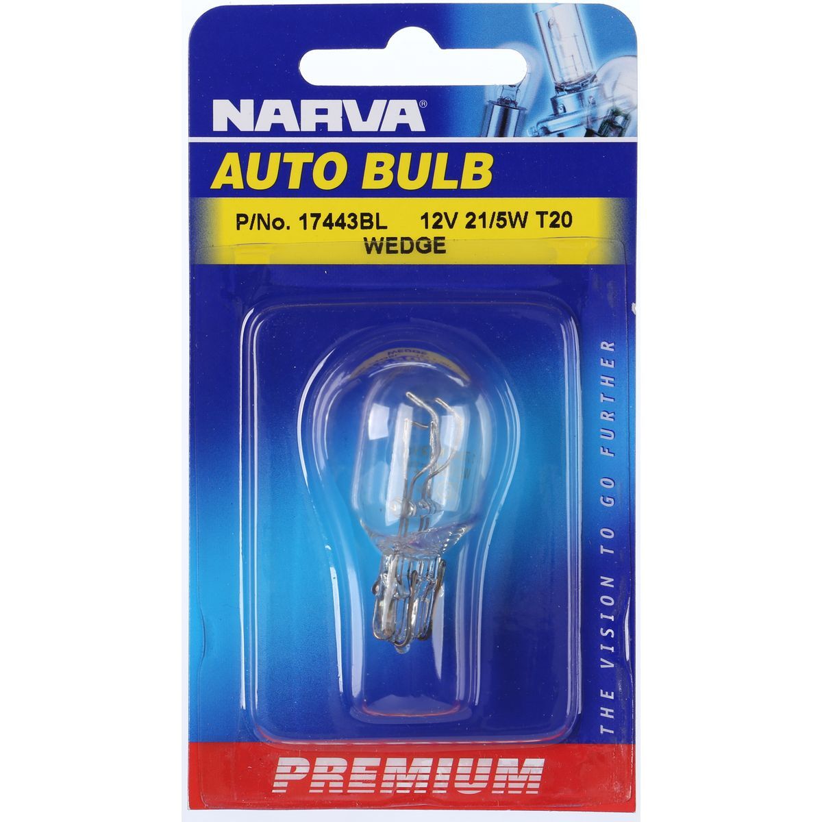 Narva Globes Wedge Incandescent 12V 21/5W 17443BL | eBay
