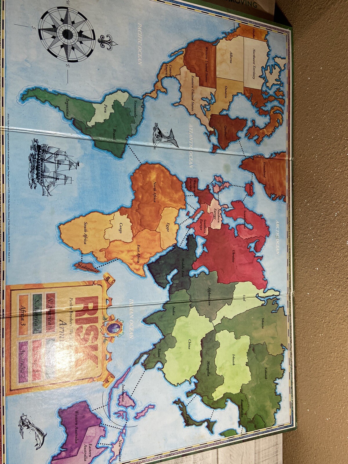 RARE Risk/castle Risk 2 in 1 Strategy Board Game 1990 Parker Brothers ...