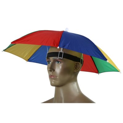 Headwear Umbrella Hiking Beach Cap Head Outdoor Rain Gear Umbrellas ...