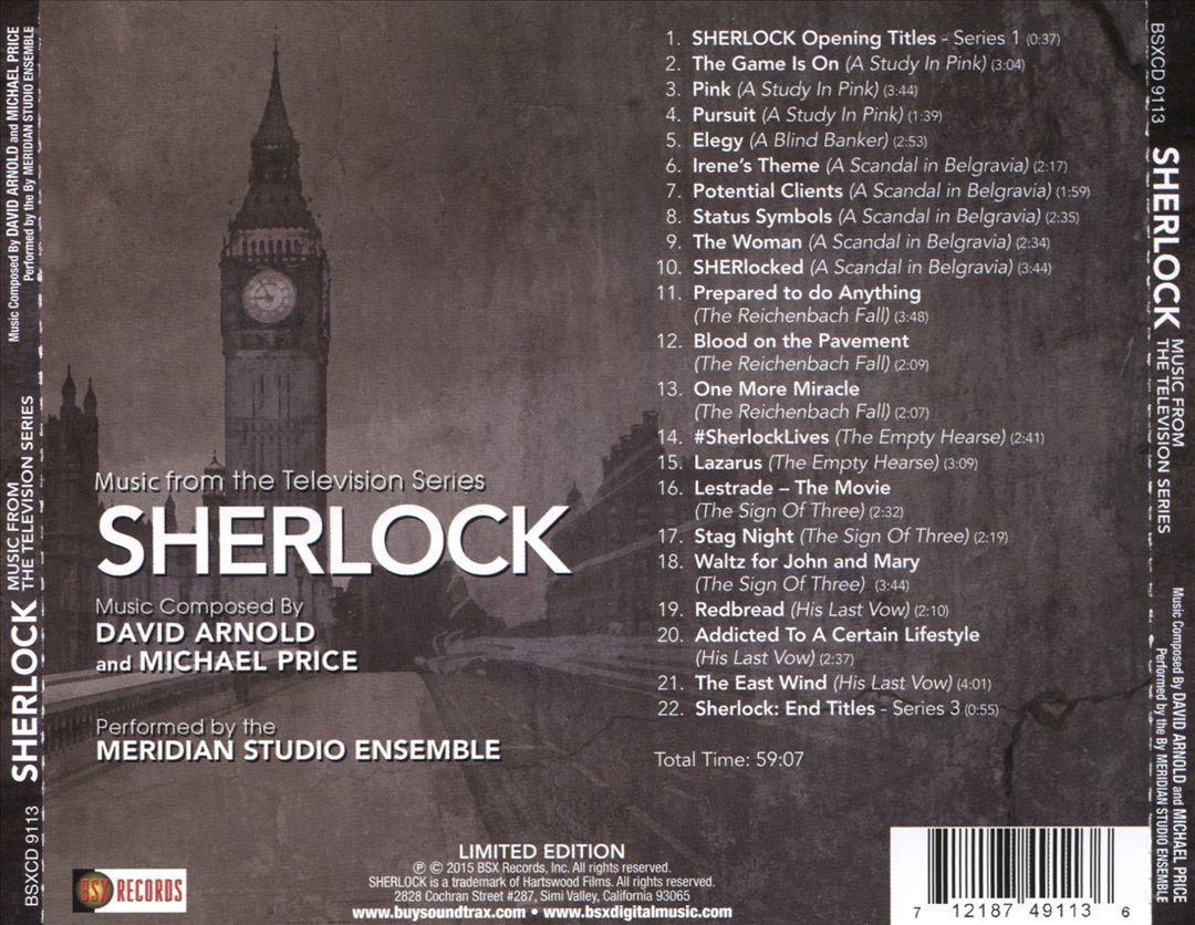 Sherlock: Music from the Television Series (Original Soundtrack) by ...