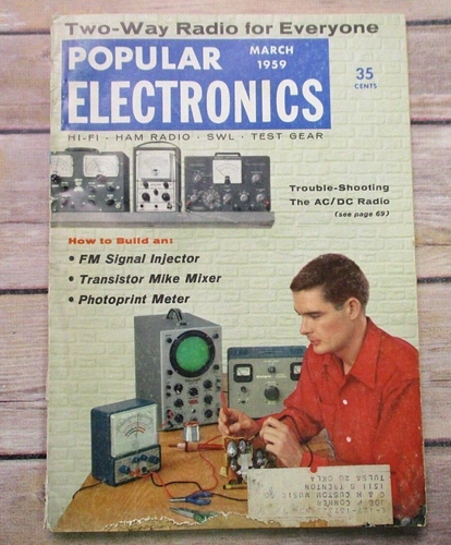 Vintage Popular Electronics Magazine March 1959 Radio TV Advertising ...