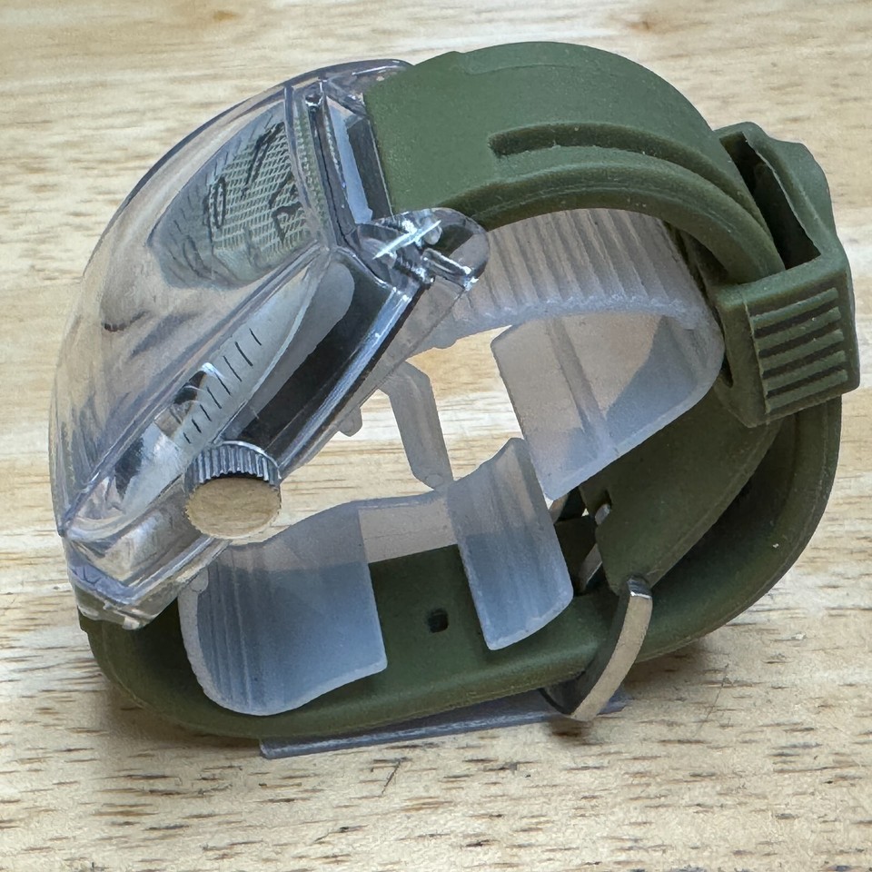 Clear TOCS Quartz Watch Unisex Clear Plastic Barrel Japan Movt Analog ...