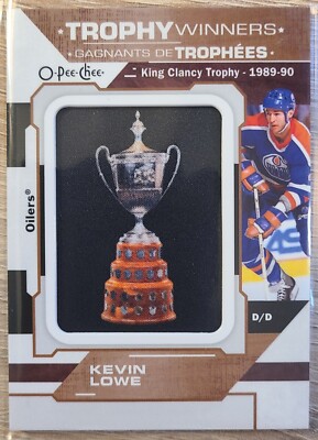 2022-23 OPC O-PEE-CHEE HOCKEY KEVIN LOWE KING CLANCY TROPHY WINNER ...