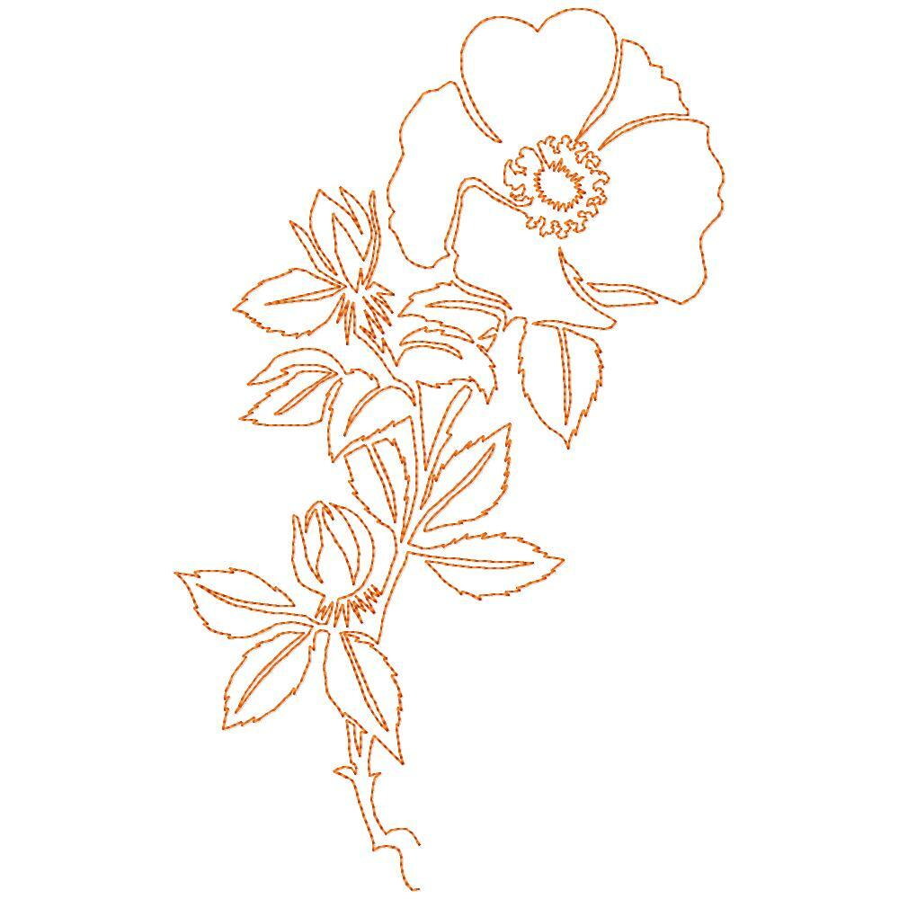 Free Motion Cherokee Rose 10 Machine Embroidery Designs CD in 7 sizes ...