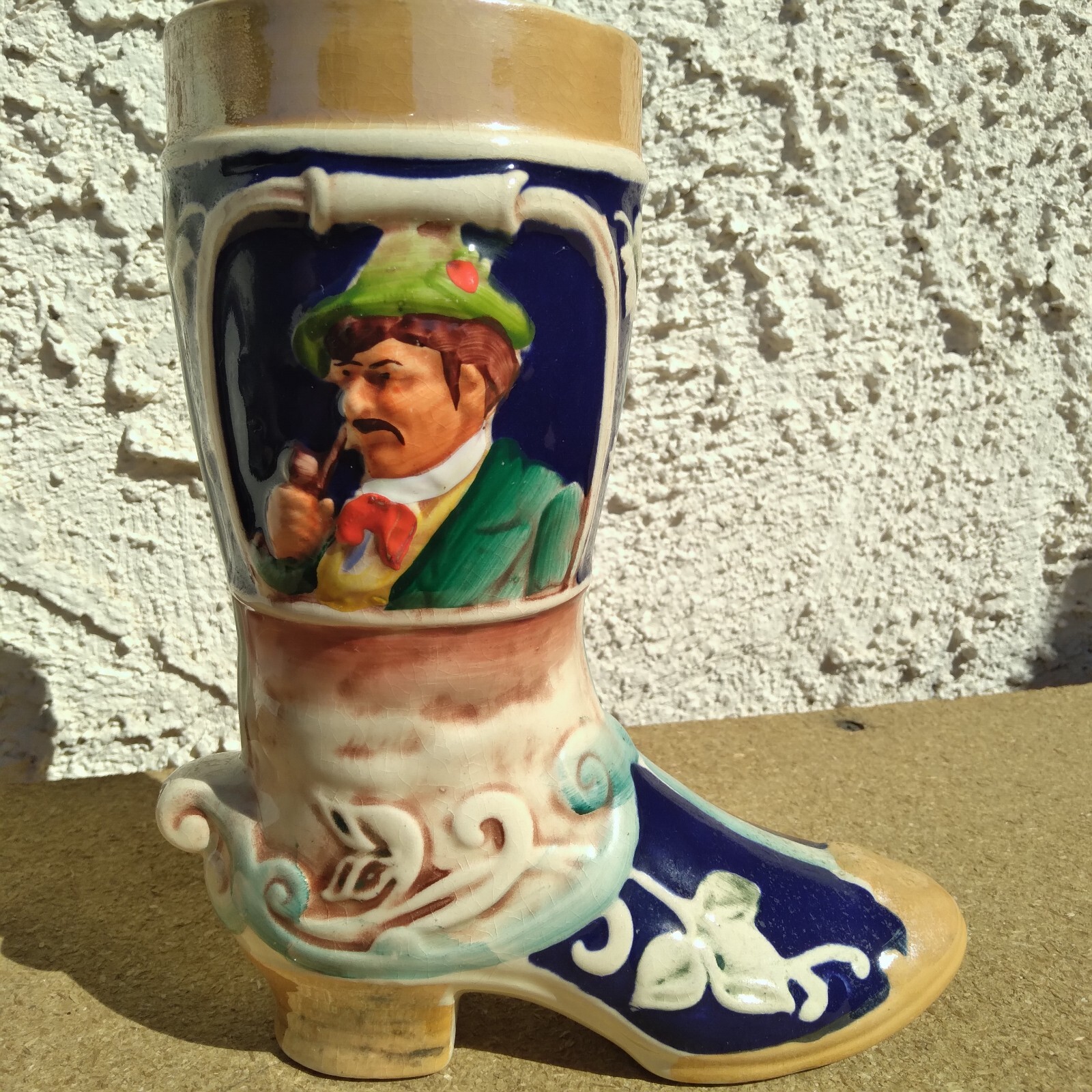 Vtg Oktoberfest German Beer Boot Stein Ceramic Hand Painted Germany | eBay