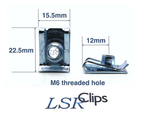 M6 Lug Nuts Spire Clips Chimney U Nuts Fixings Panel Speed Fasteners ...