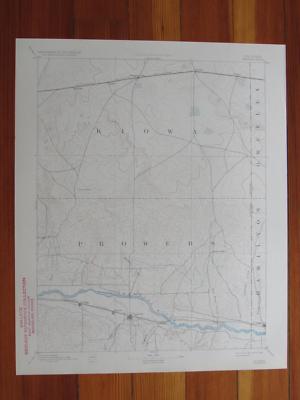 Granada Colorado 1932 Original Vintage USGS Topo Map | eBay