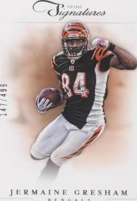 2012 Panini Prime Signatures - Jermaine Gresham #92 /499 for sale ...
