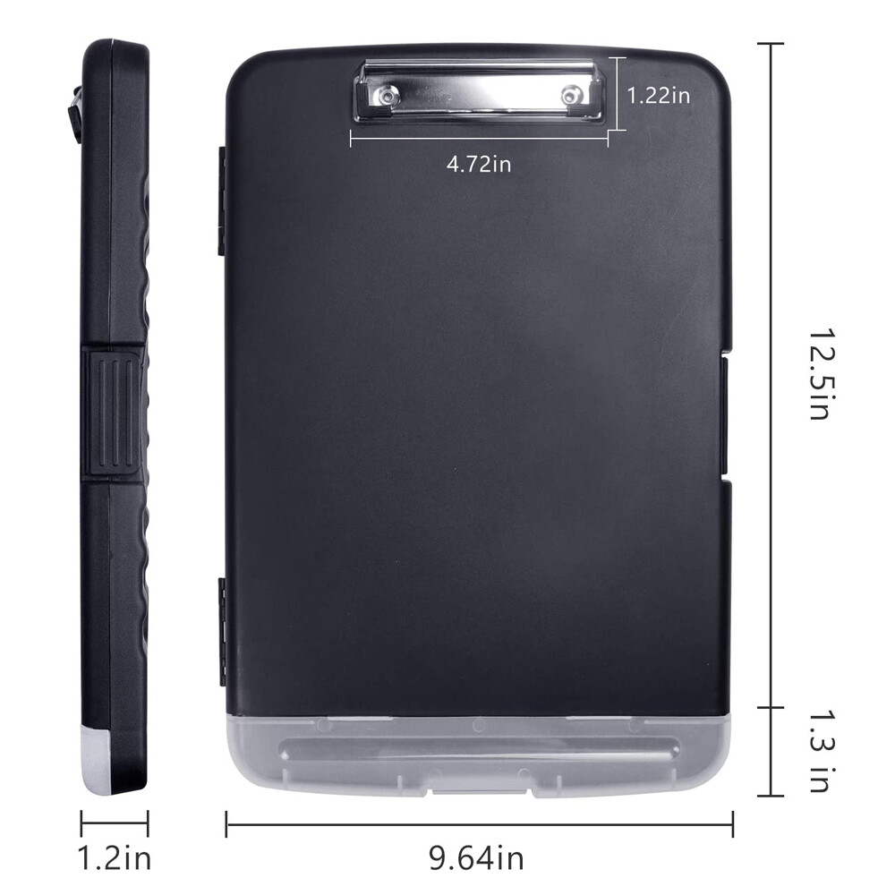 Portable Clipboard Storage Box Letter Document Holder Office Organizer ...