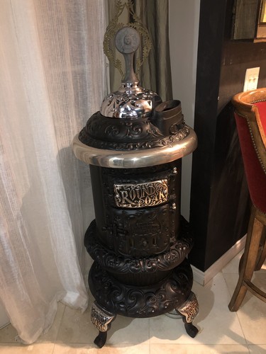 round oak antique cast iron stoves | eBay
