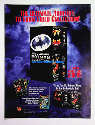 Batman Forever Returns VHS Video Warner Bros 1997 Trade Print Magazine ...