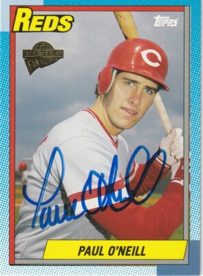 PAUL O'NEILL CINCINNATI REDS SIGNED 2004 TOPPS ALL-TIME FAN FAVORITES ...