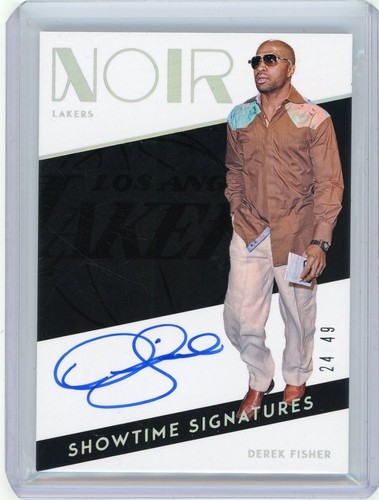 2019-20 Panini Noir Basketball Showtime Signatures #SWS-DFL Derek ...