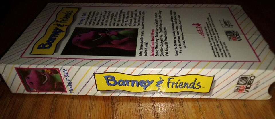 Barney & Friends~Time Life Video (VHS-1992) Playing It Safe~VHTF NEW ...