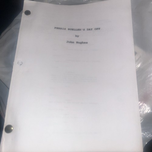 Ferris Bueller's Day Off Original Script/rare/ John Hughes | eBay