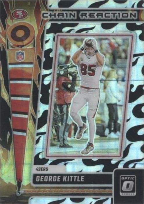 2023 Panini Donruss Optic - Chain Reaction George Kittle #CR-GK Black ...