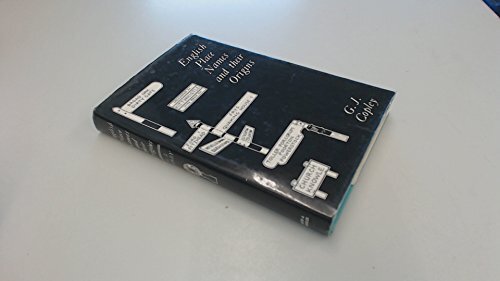 English Place Names and Their Origins, Copley, Gordon J | eBay