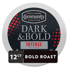 Community Coffee Dark & Bold Intense Blend 12 Count Coffee Pods, Dark ...